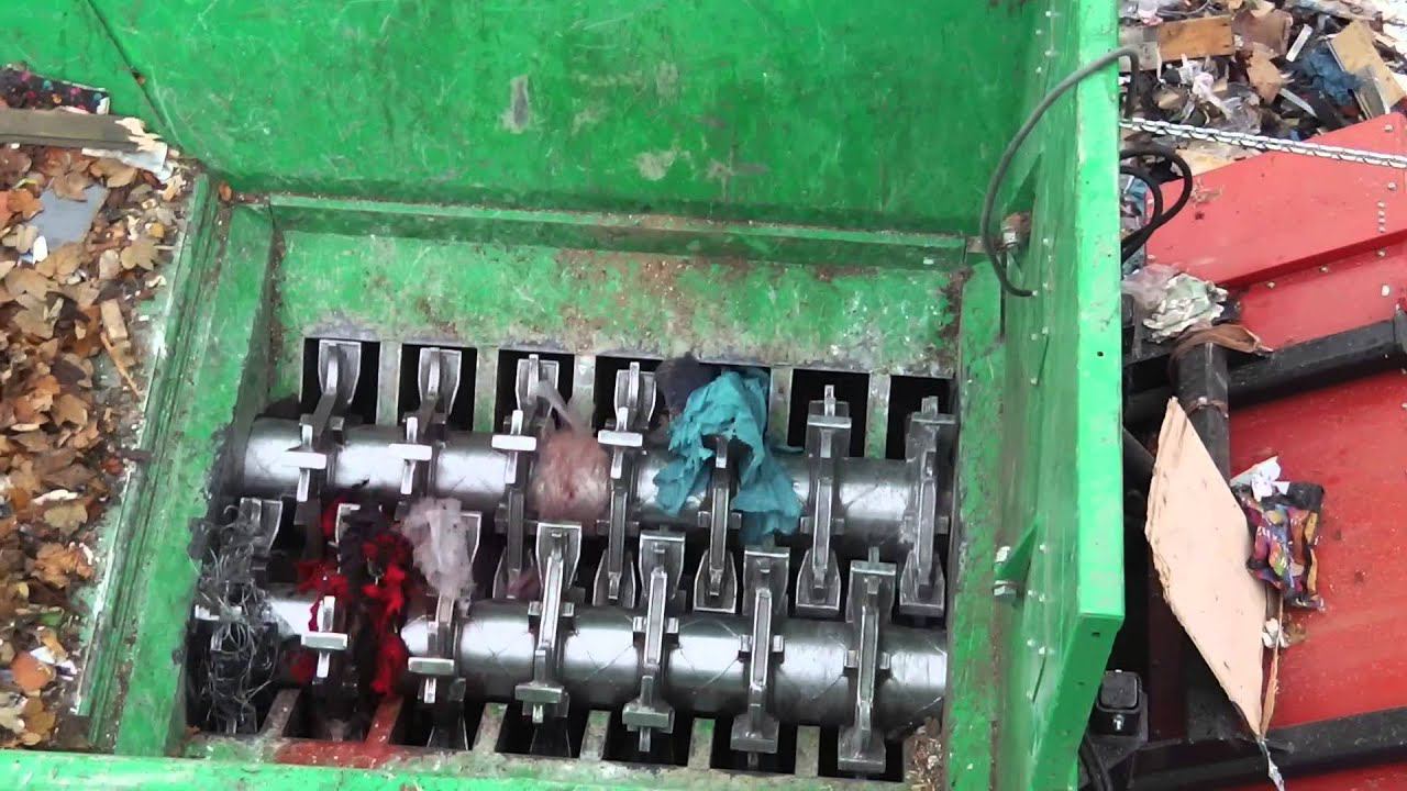 ABONO - дробилка крупного дробления с двумя валами. - Работа валов дробилки