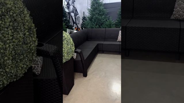 Угловой диван РОТАНГ-ПЛЮС для террасы