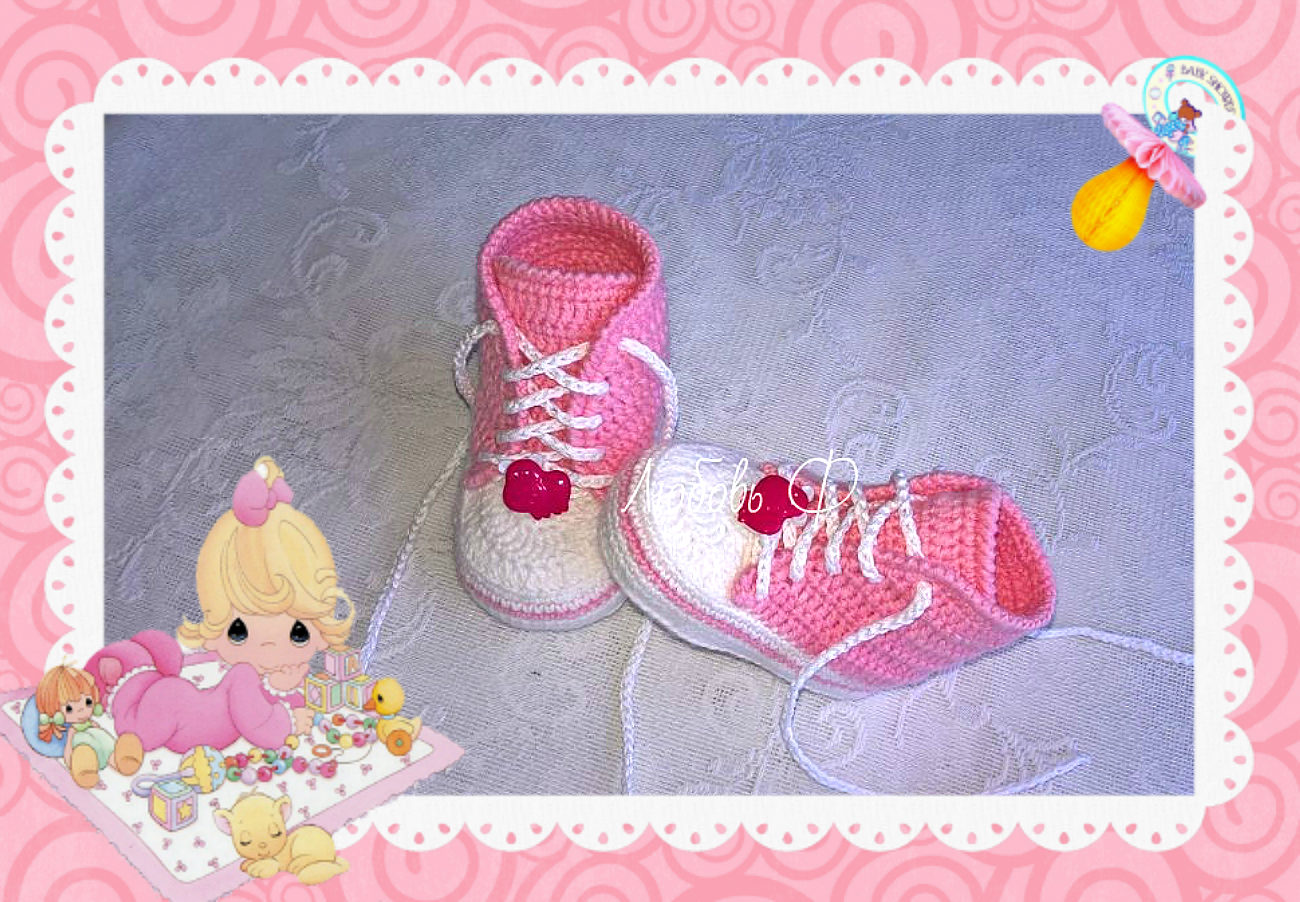 Сапожки крючком.Слайд Шоу моих работ.