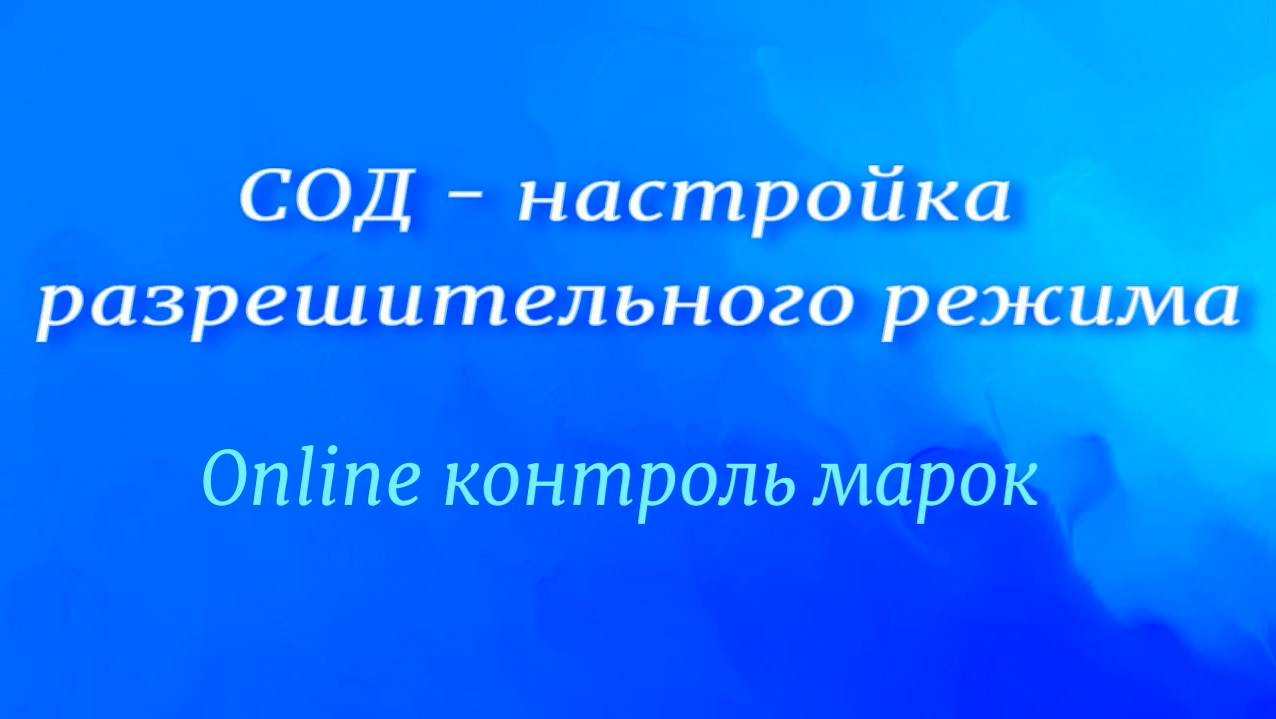 Разрешительный режим: настройка СОД