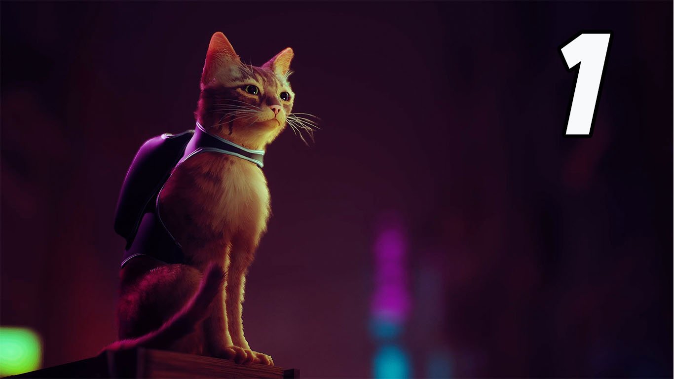 STRAY Прохождение Глава 1: Внутри стен