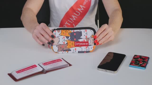 Кошелёк на пояс, котики - OPTIMUM (wallet)