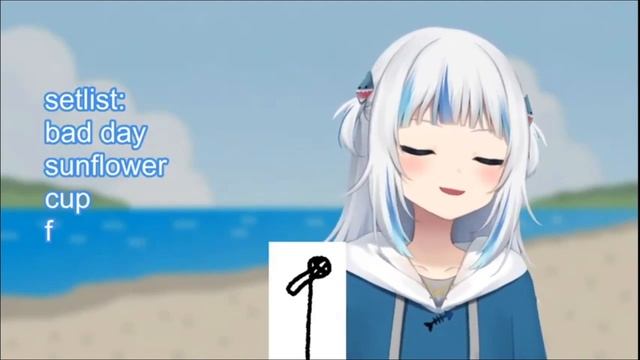 [Hololive - Gawr Gura] Billie Eilish - when the party's over