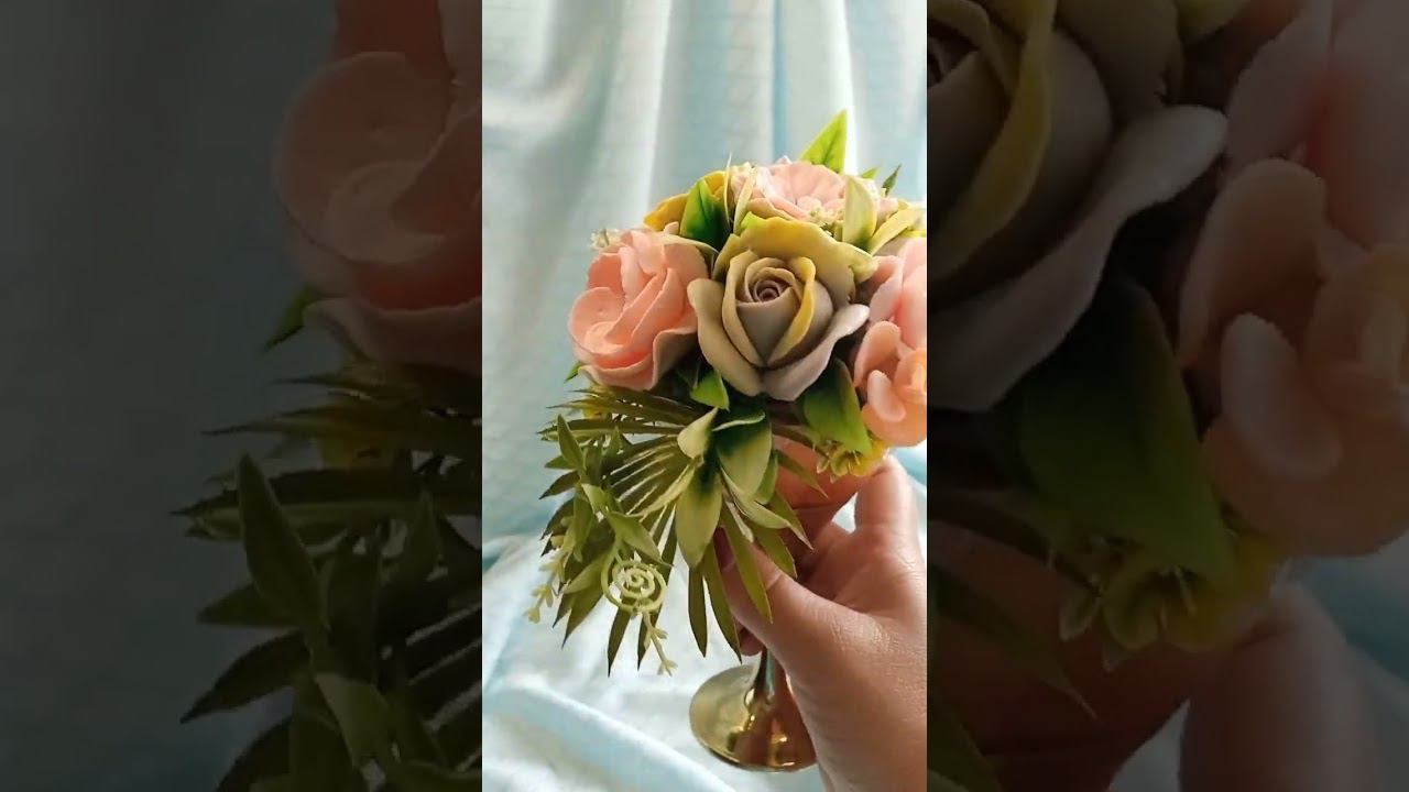 Букет из 11 мыльных цветов.