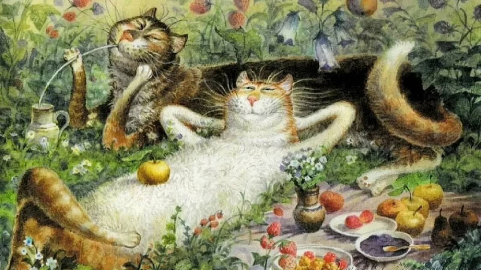 Позитивные коты. Мурики-амурики. Петербургские коты Владимира Румянцева.