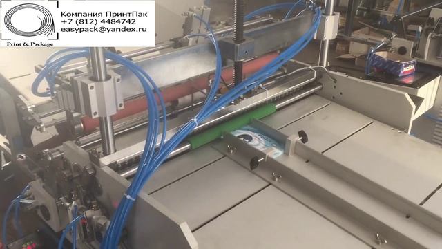 Машина для каширования туб на горячем клею