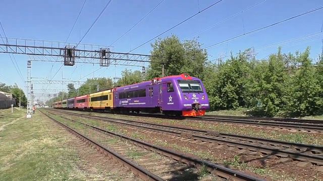 Эл.-поезд ЭД4МКМ-АЭРО-0003 (ТЧ-50) скорый приг. поезд "Аэроэкспресс" №7137 Москва - а/п Домодедово.