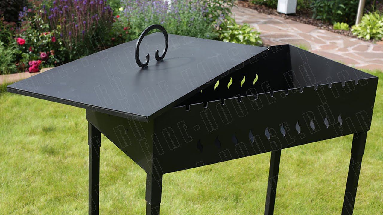 Обзор дизайнерского мангала "Шашлычок-1" от компании Fire-House