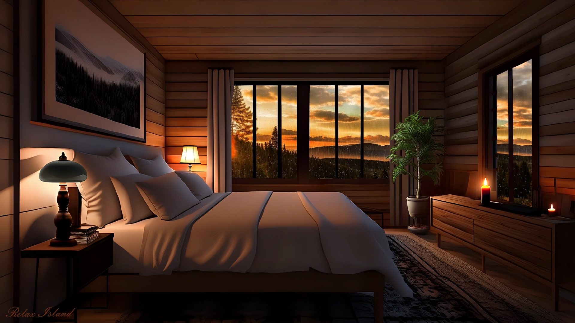 ? ПЕНИЕ ПТИЦ и ШУМ ДОЖДЯ для сна ☔️ Нежный звук дождя для сна ☔️ Белый шум - Релакс атмосфера