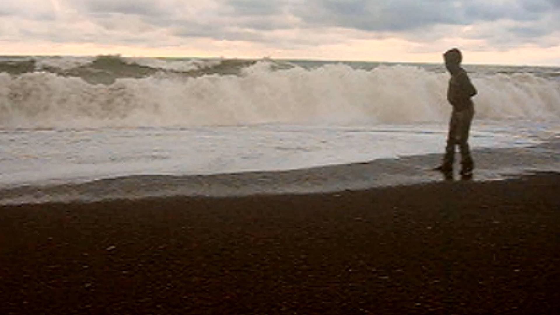 Застали шторм на Чёрном море