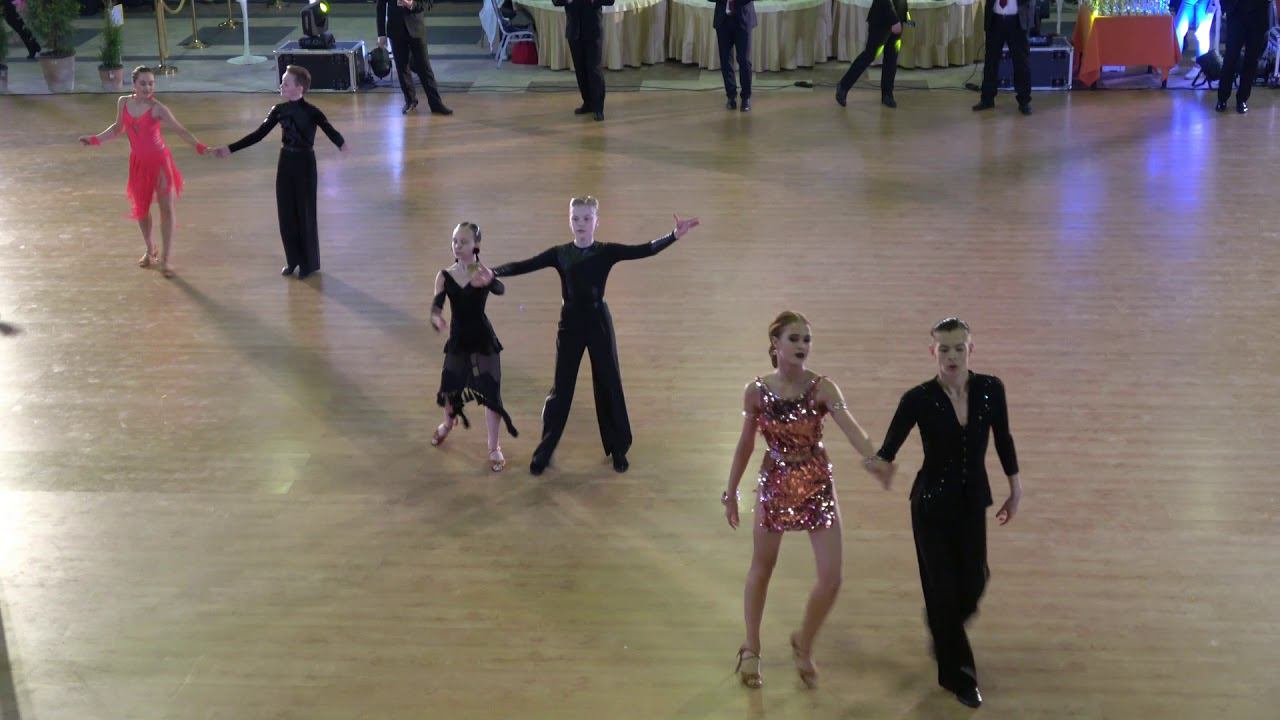 Юниоры 2+1 B класс Латиноамериканская программа