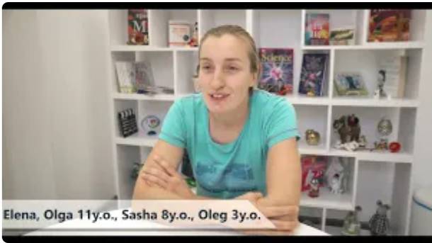 MAGIC CASTLE PARENTS Elena, Olga 11 yo, Sasha 8 yo and Oleg 3 yo