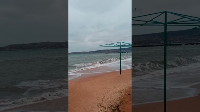 Феодосия Крым: зимнее море