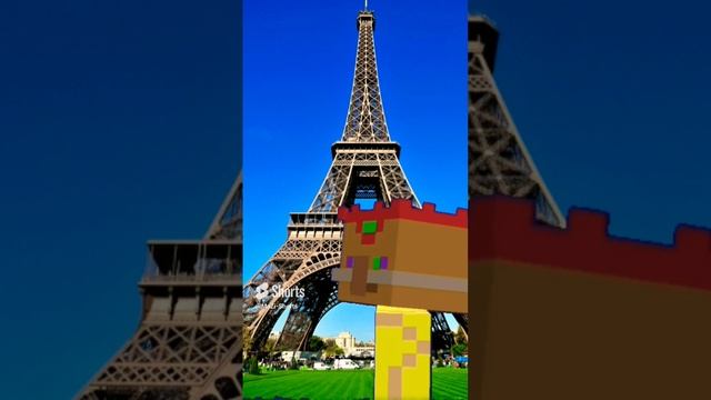 Я в Париже #прикол #minecraft #мем #shorts