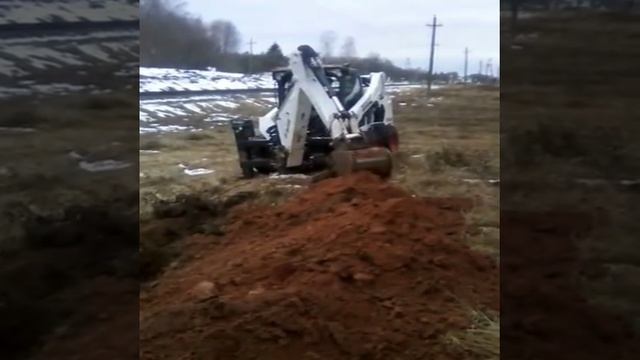 Обратная лопата Bobcat R30S.mp4