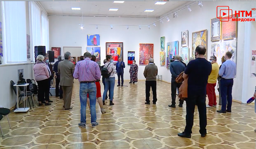 Репортаж телеканала "НТМ. Мордовия" о выставке "Красные ворота/Против течения"