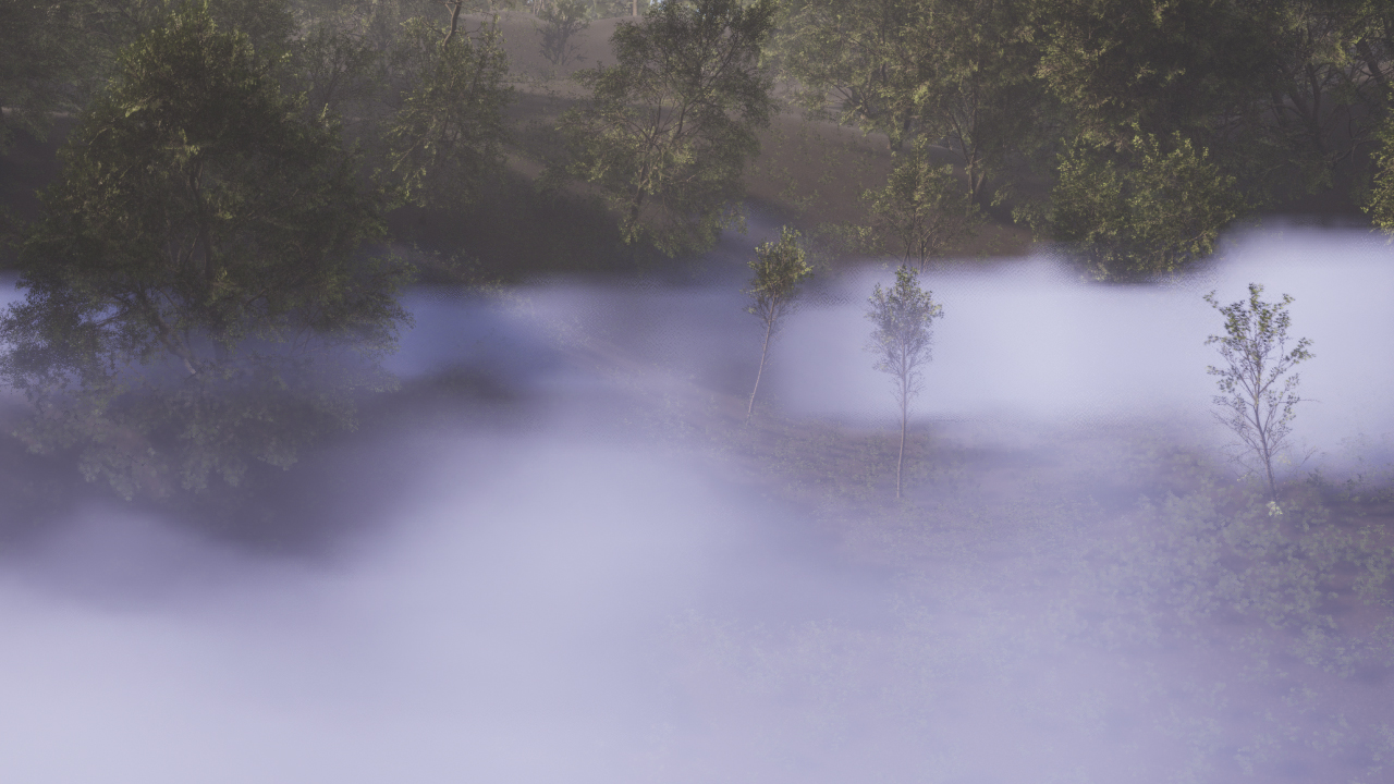 01.1-Volume дополнение, меняем плотность тумана около персонажа.