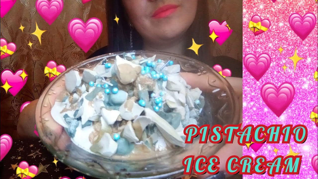 Асмр/мукбанг/Фисташковое мороженое.