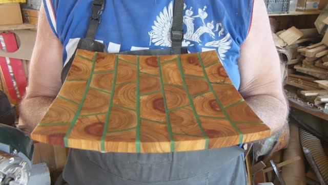 Деревянная тарелка в Японском стиле. Токарка