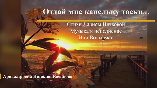 ОТДАЙ МНЕ КАПЕЛЬКУ ТОСКИ... поёт Иля Вольфман