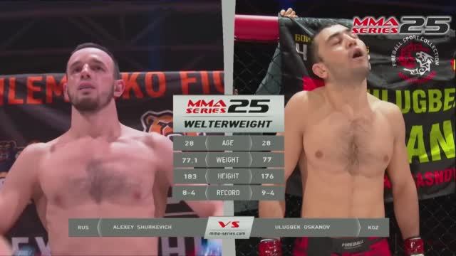 Алексей Шуркевич vs. Улугбек Осканов - Хайлайт