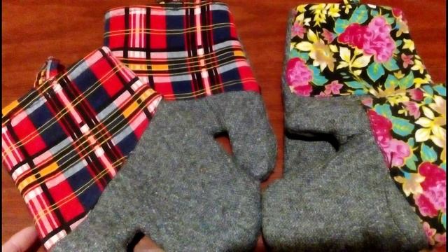 Прихватки из ненужных вещей