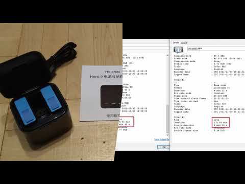 Gopro 10 timewarp 4k test new batteries Telesin vs Original