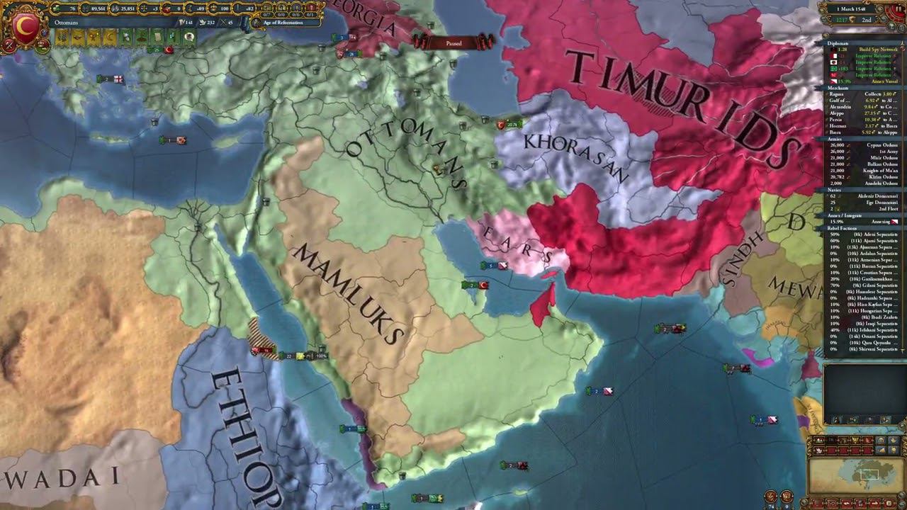 Europe Universalis IV 1.34.5 Casual ottomans часть 15.