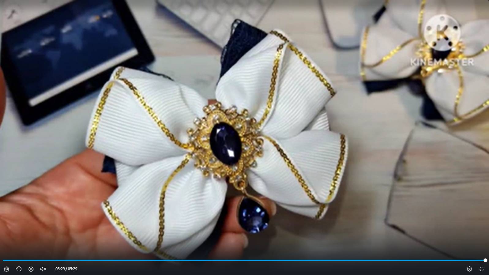 Бантик .Легко и нарядно 🎀 Школьные бантики 🎀 .Канзаши  #diy #handmade