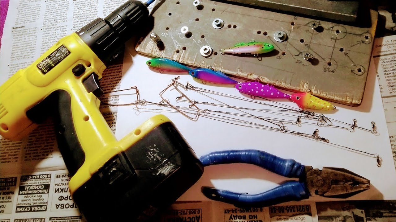 Поводок струна своими руками Как сделать ровный поводок)))))