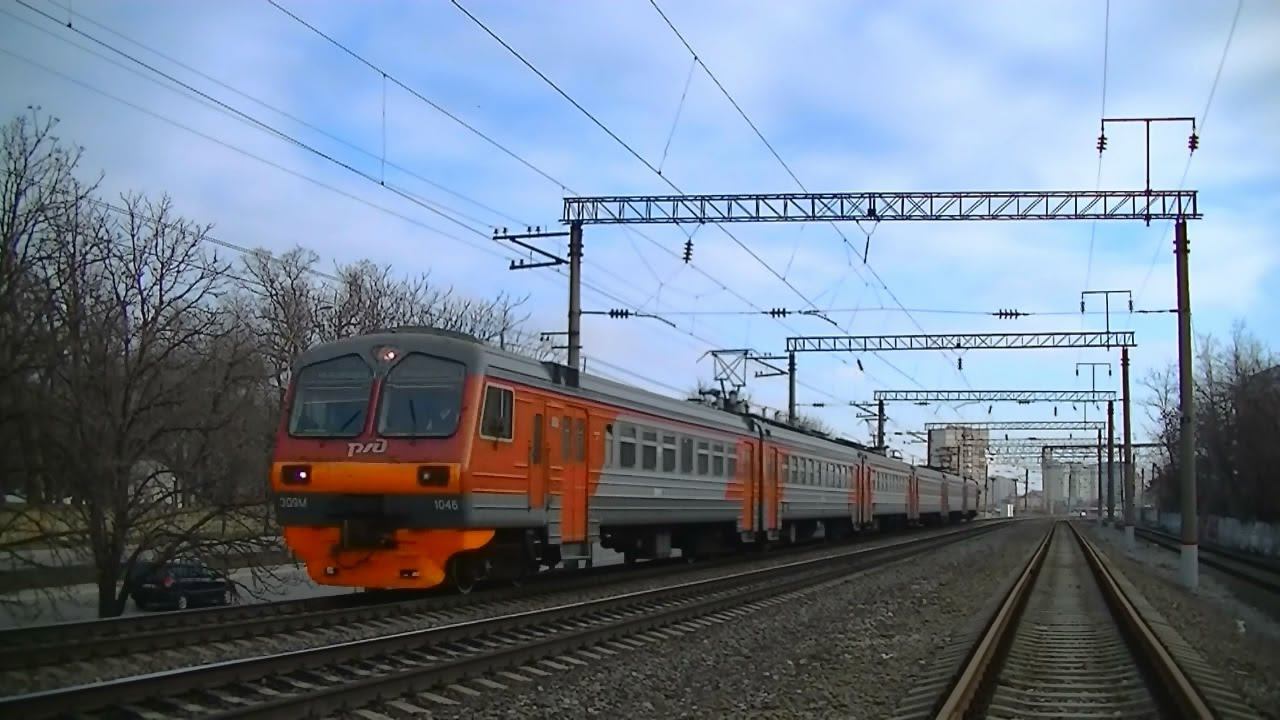 РЖД ЭД9М-1046/1047 Краснодар-1 - Новороссийск