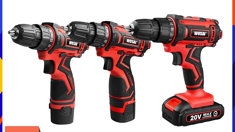 Аккумуляторная Дрель, WOSAI, 12 В, 16 В, 20 в, DC, Шуруповерт,  2020 