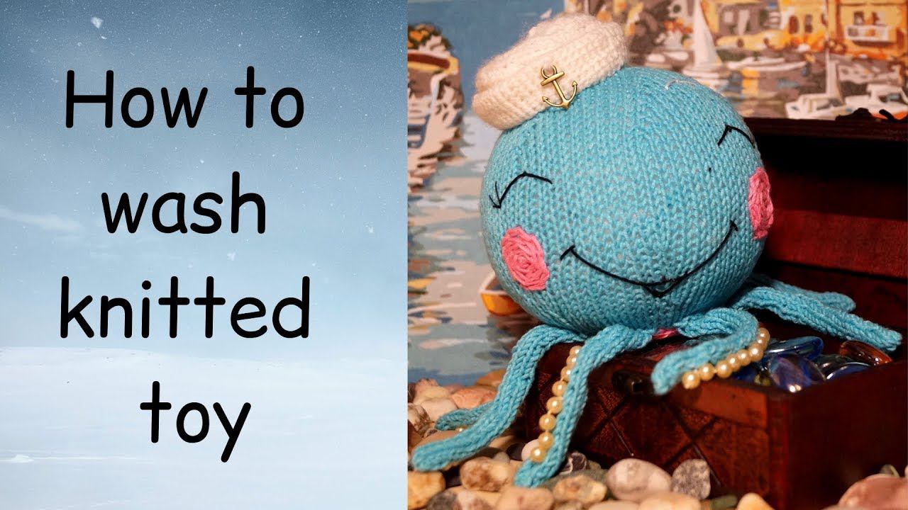 Как постирать вязаную игрушку