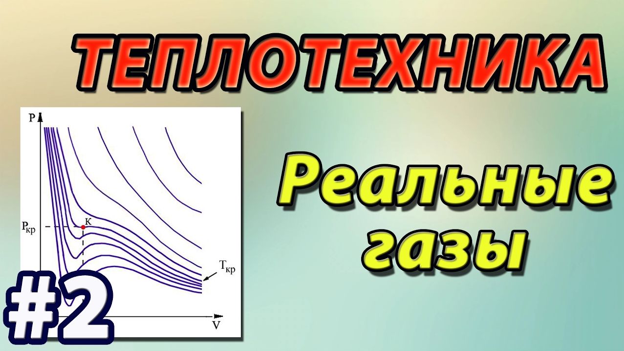 2. Основы теплотехники. Реальные газы. Уравнение Ван дер Ваальса. Решение задач.