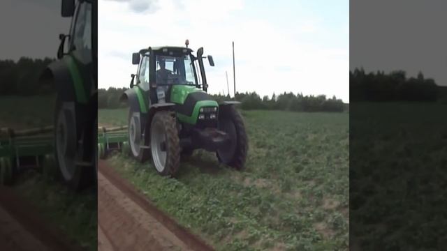 Образование гребней за 1 проход, культиватор производимый в России на заводе Колнаг.mp4