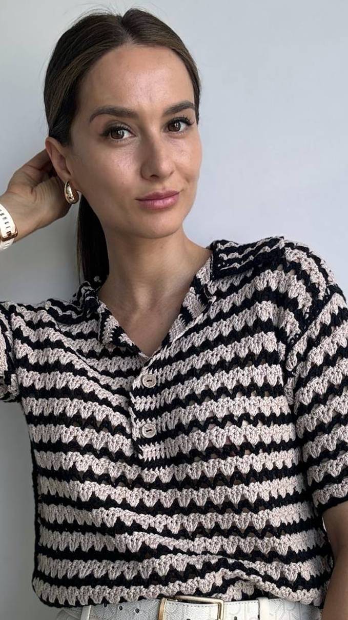 Описание поло Ривьера крючком