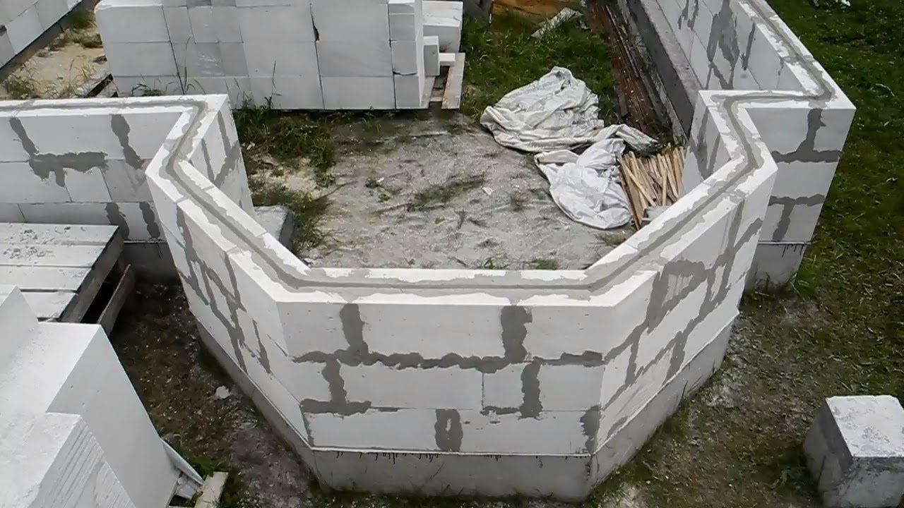 Простой способ сделать ЭРКЕР из пеноблоков И БЕЗ ОТХОДОВ 2