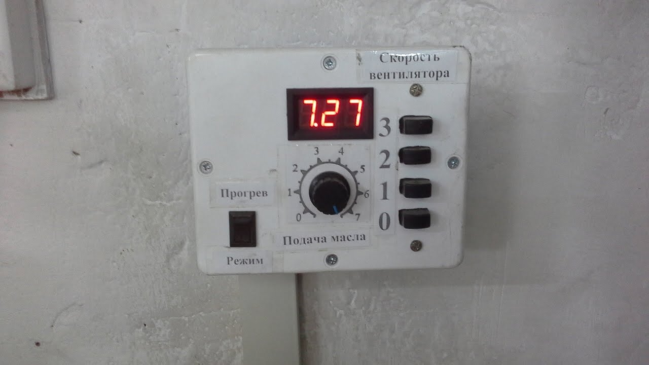 Простая автоматика для котла на отработке или печи. Печь на отработке.