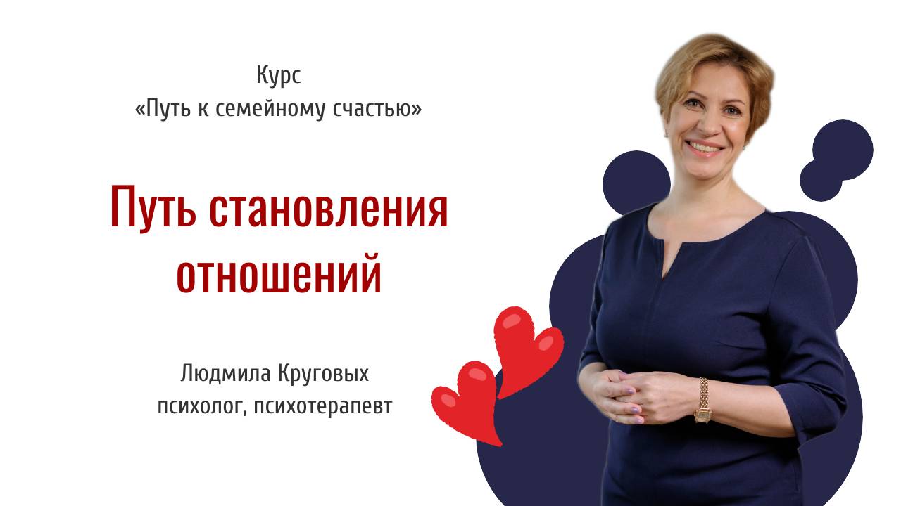 1. Становление отношений. Курс "Путь к семейному счастью".