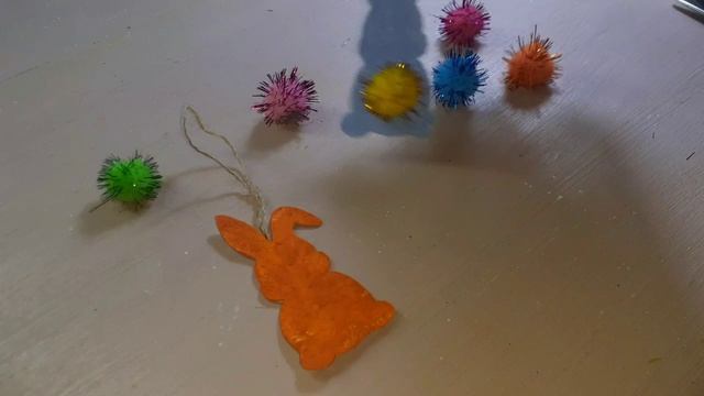 Пасхальный декор/ Кролики с хвостиками/Лёгкий DIY