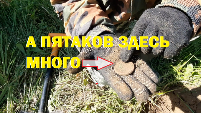 А пятаков монет Екатерины здесь еще много!