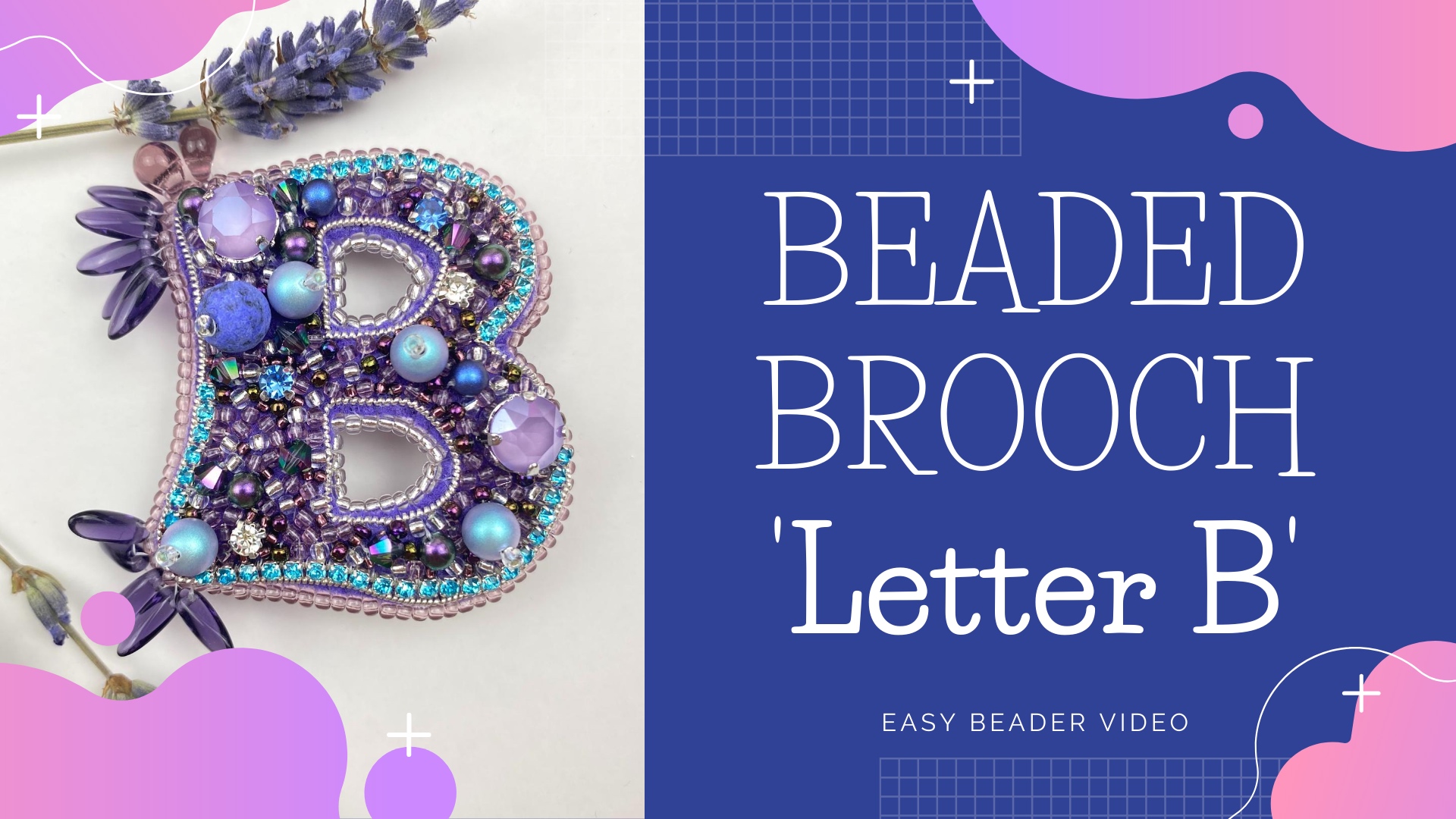 Буква В * брошь из бисера | процесс создания * DIY