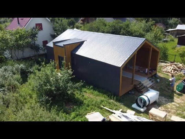 Строительство одноэтажного дома в стиле барнхаус в Москве и Московской области