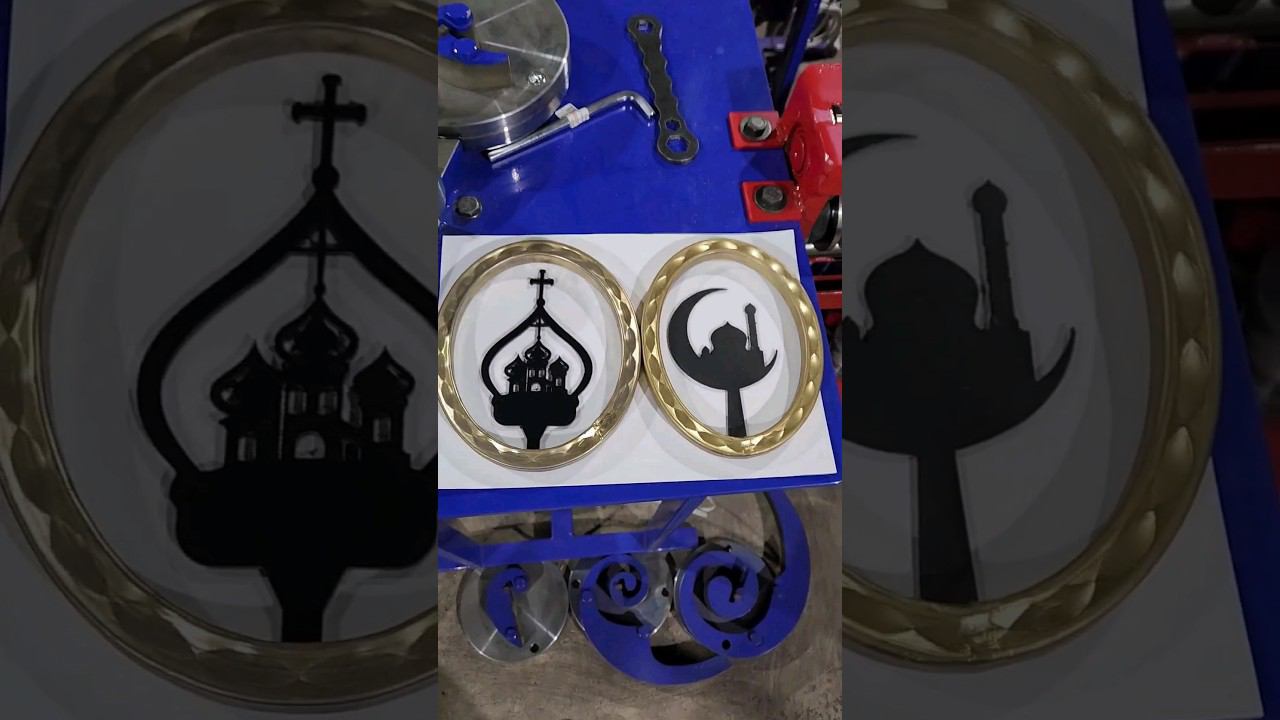 Изготовления декоративных контуров для оградок, наверший столбиков, и т.д. #shorts