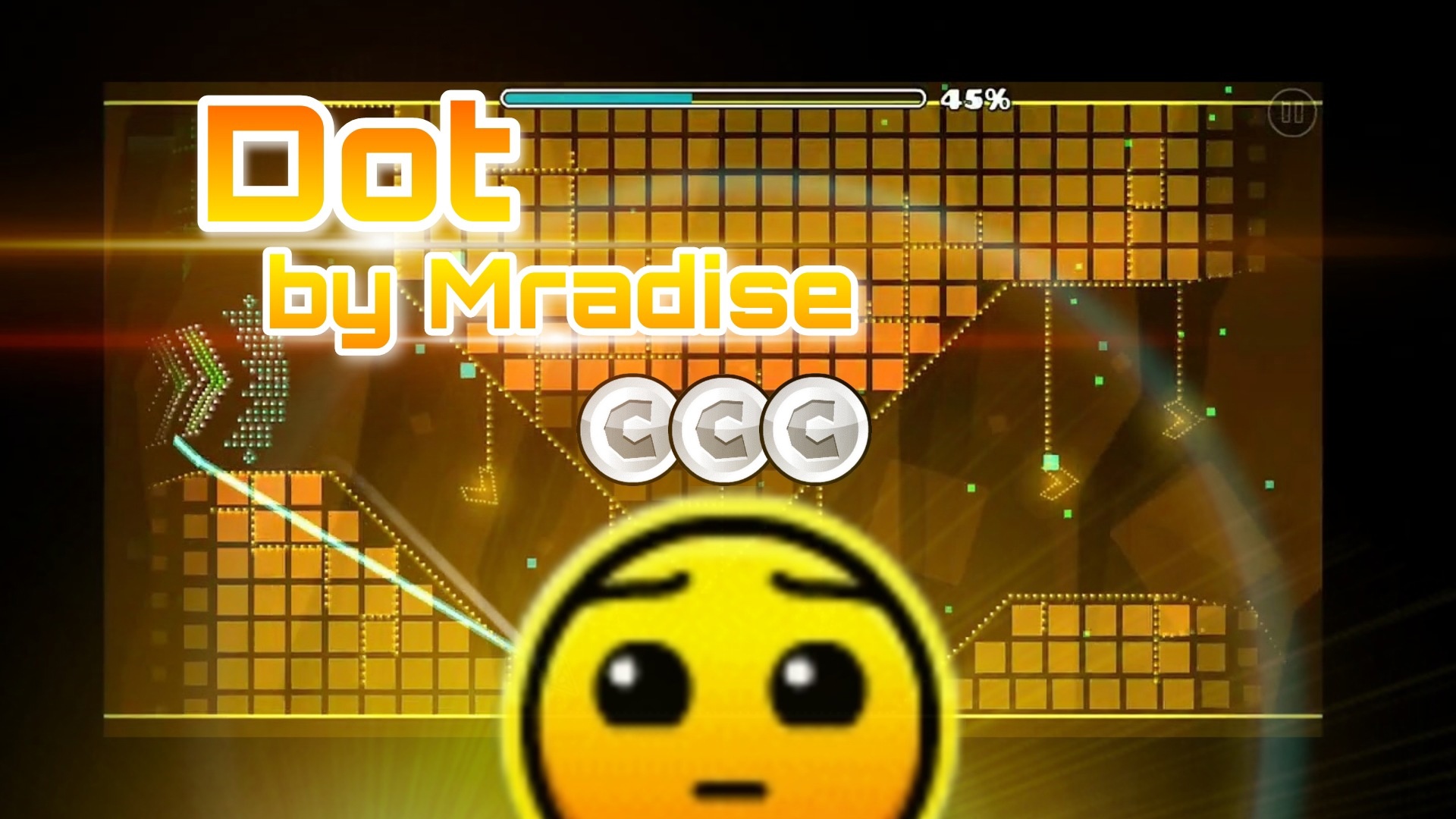Dot by Mradise (я) [3 coins] | Geometry Dash