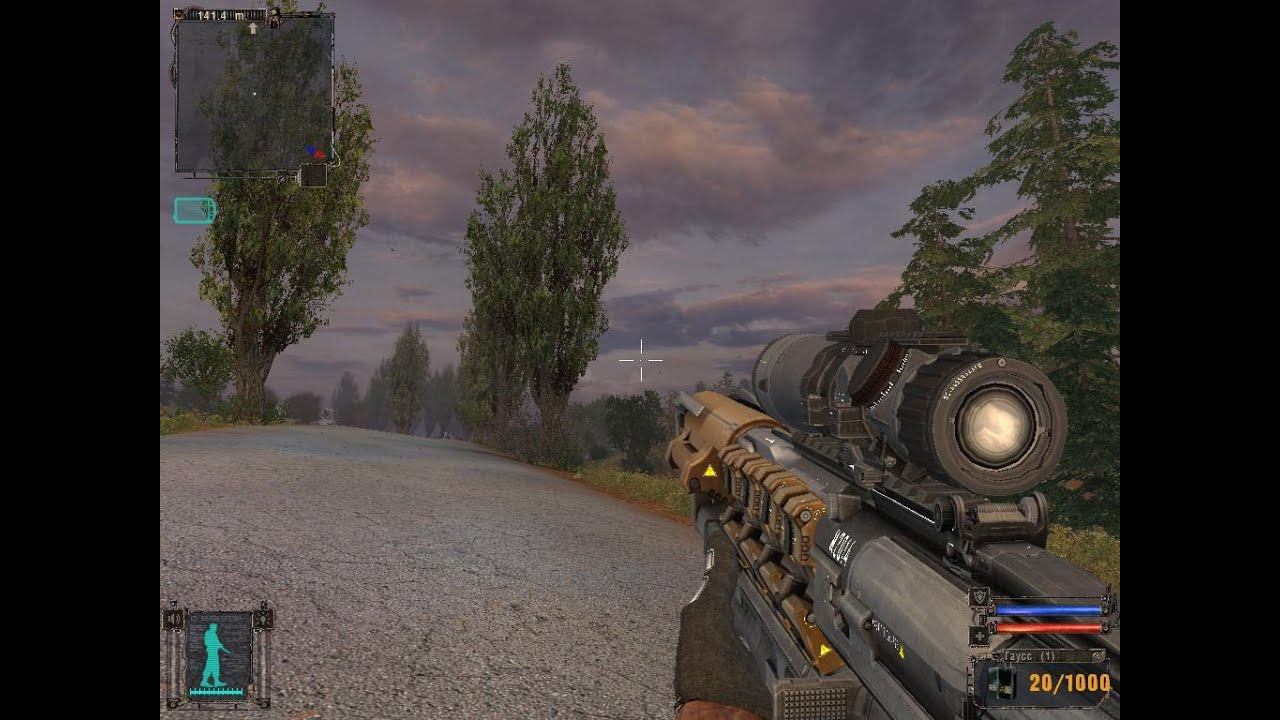 Демонстрация ГАУСС CRYSIS 2 для Сталкер - Тень Чернобыля
