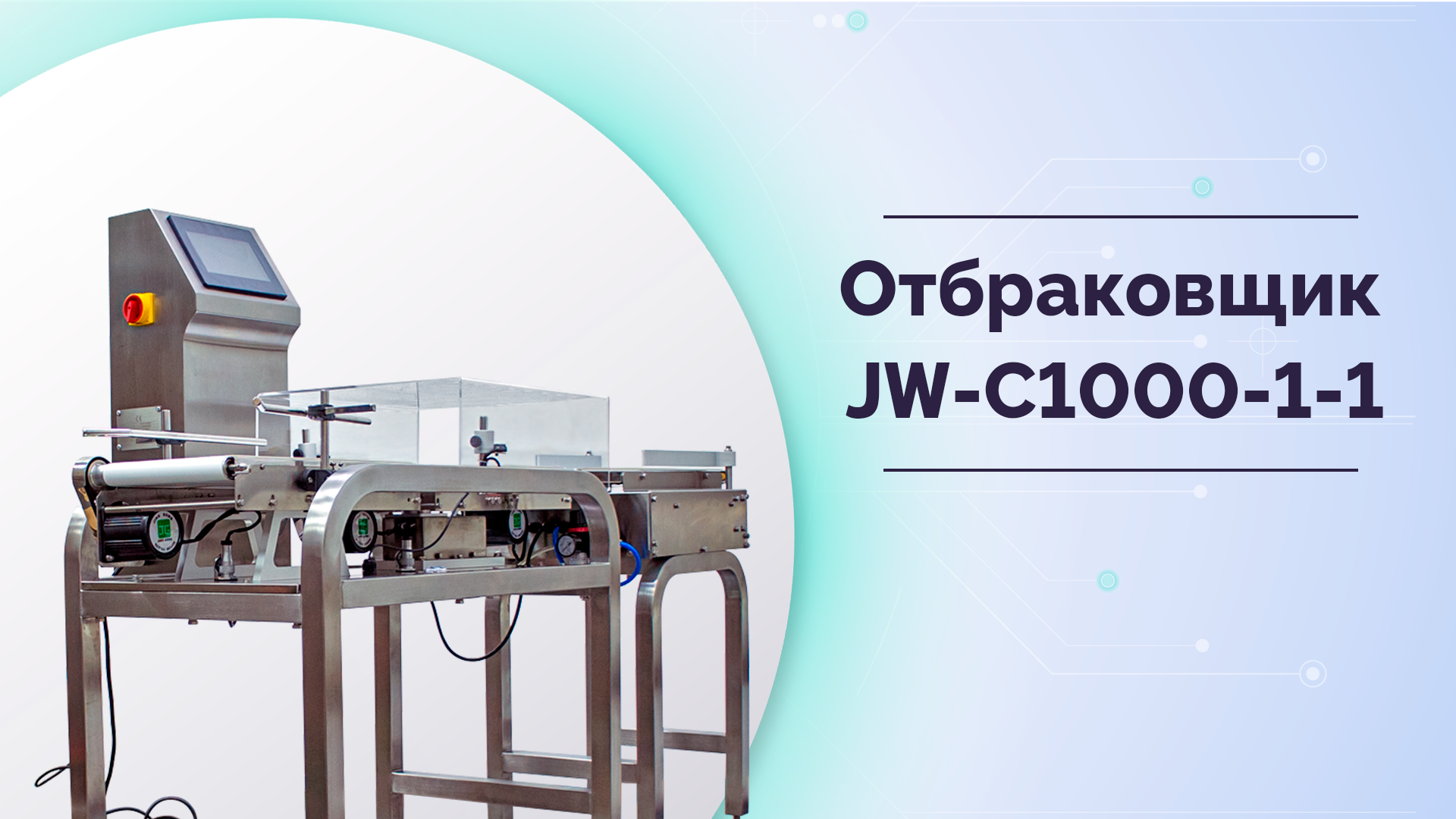 Отбраковщик (чеквейер - контрольные весы) - JW-C1000-1-1