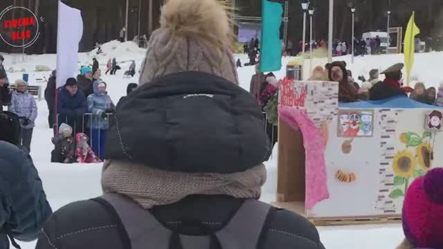Первый праздник саней в г.Заречный Пензенской области.