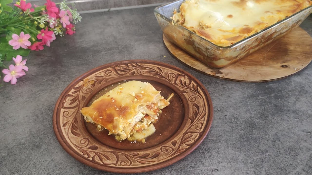 Лазанья вегетарианская. Вкусно, сытно и питательно