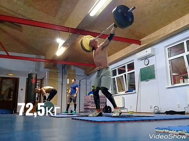 Дима. Рывок 72,5кг, 75кг.